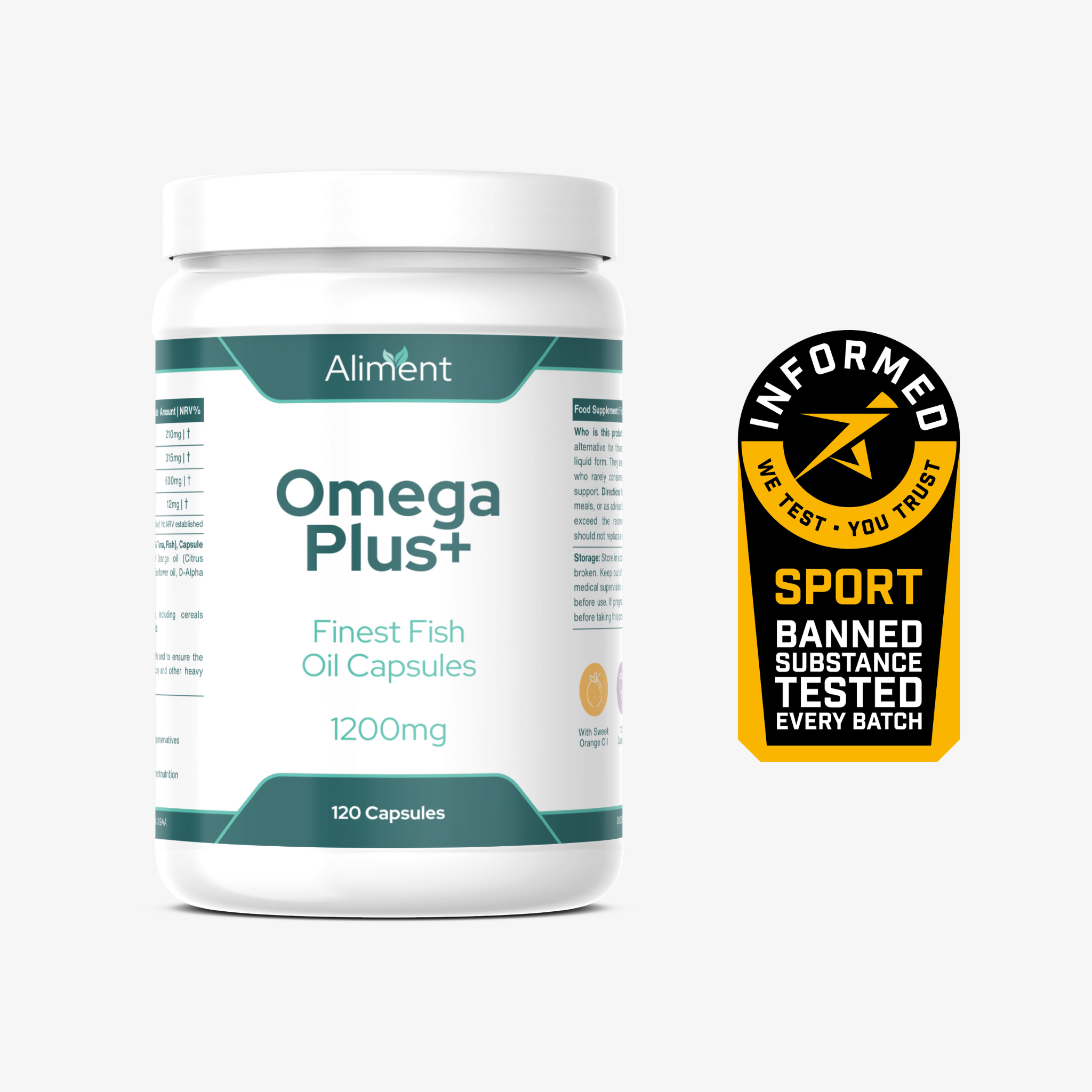 Omega-3 Fish Oil Capsules | High EPA & DHA for Heart & Brain – Aliment ...